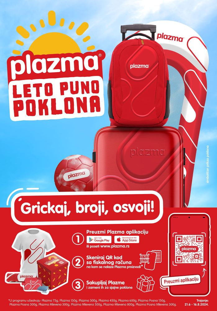 Plazma Leto puno poklona: Grickaj, broji i osvoji! - Nova Ekonomija